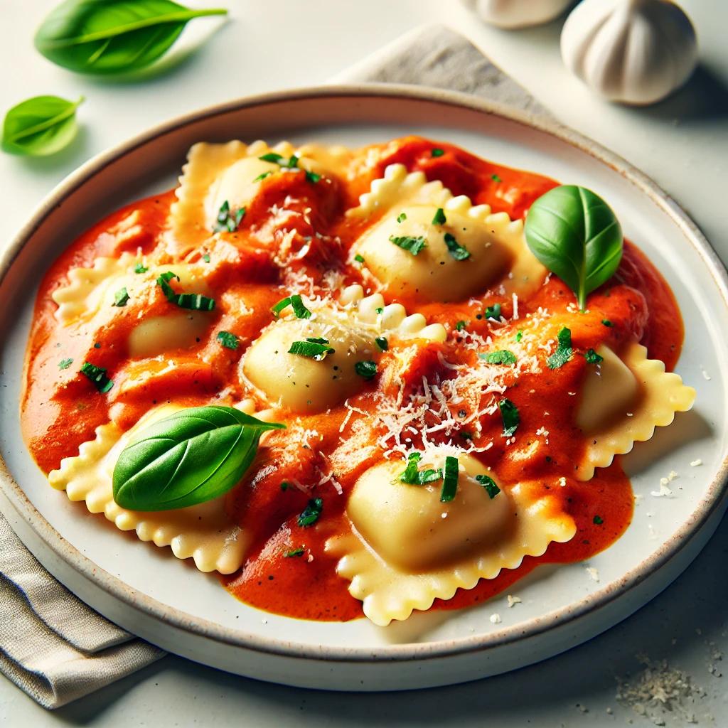 Creamy Ravioli with Basil Tomato Bliss | Box Family Kitchen