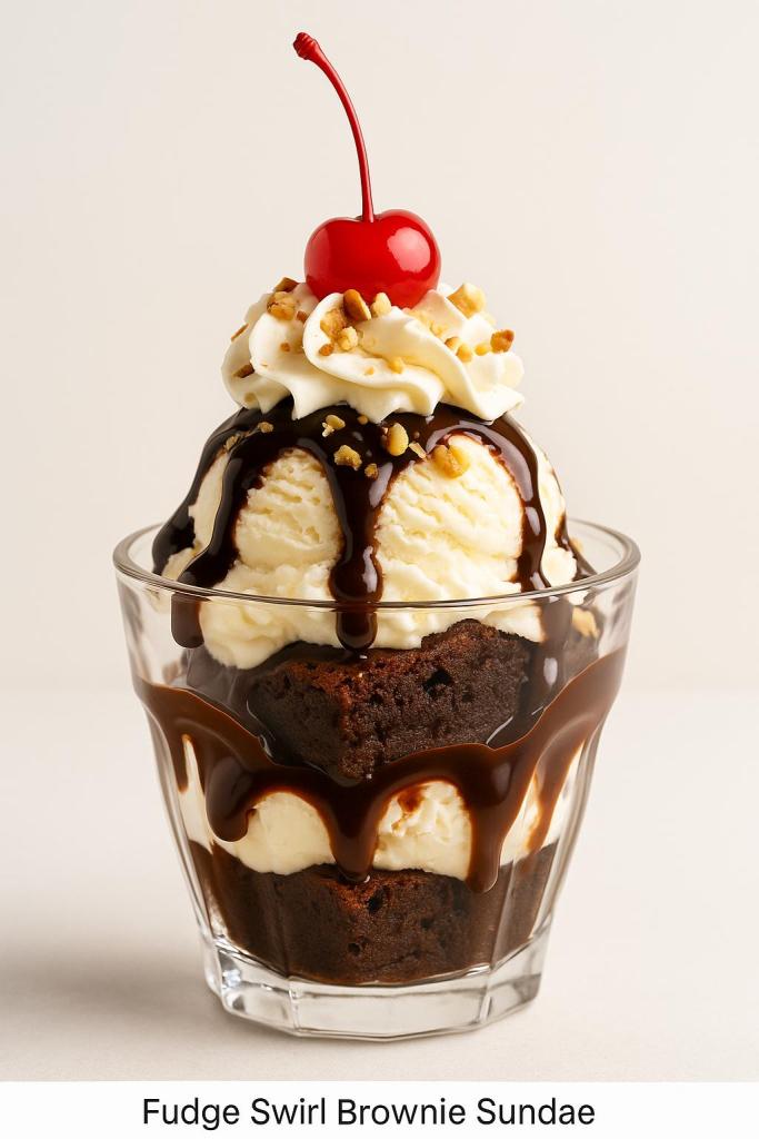 Fudge Swirl Brownie Sundae | Box Family Kitchen